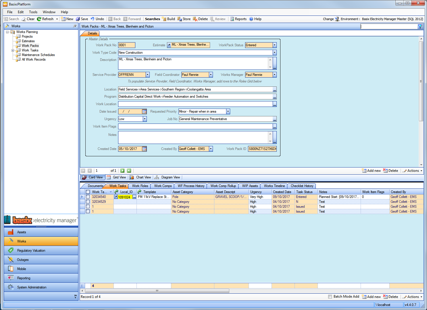 Basix Electricity Manager - Asset Management & Maintenance Software