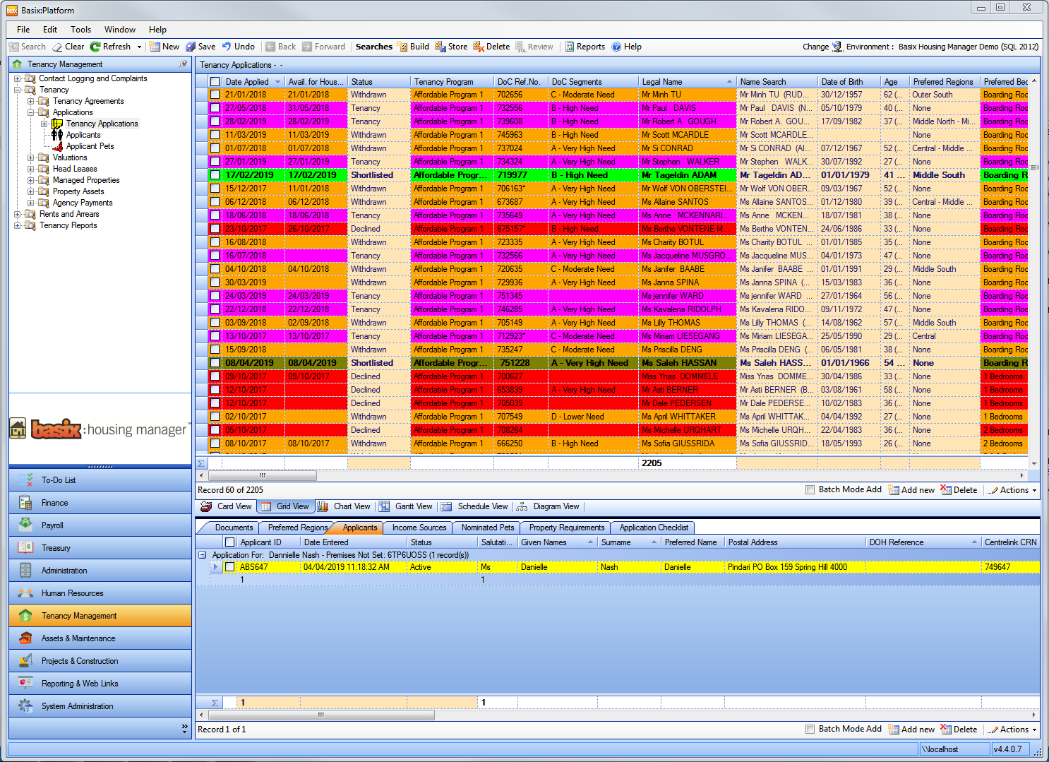 Basix: Community Housing Manager Software - Property Maintenance Software